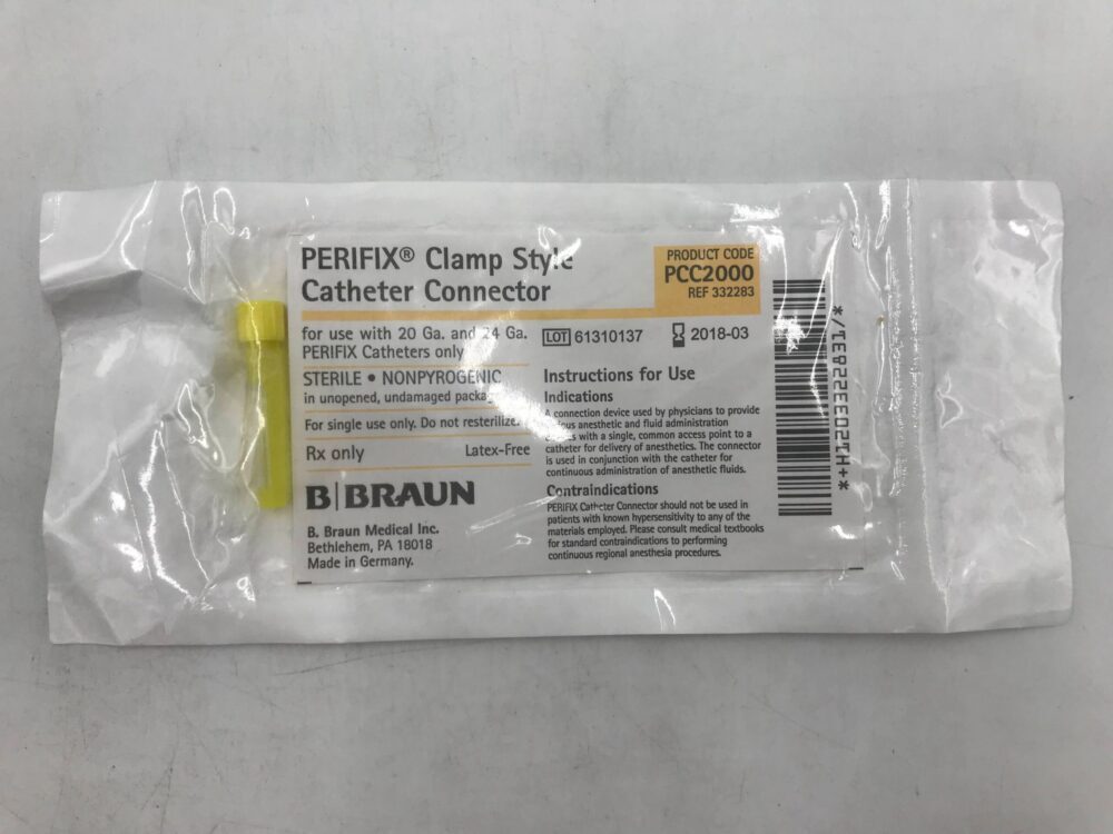 BRAUN 332283 Perifix Clamp Style Catheter Connector(X) - GB TECH USA