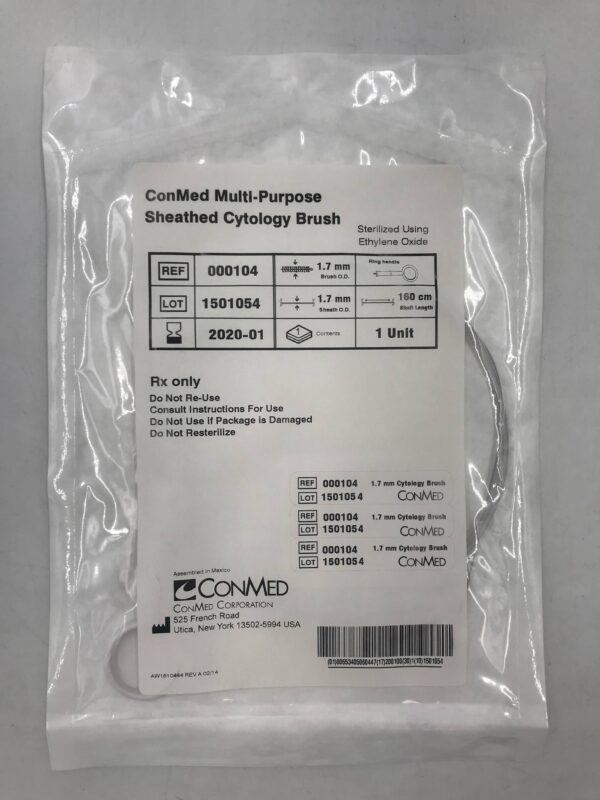 ConMed 000104 Multi-Purpose Sheathed Cytology Brush 160cm(X) - GB TECH USA