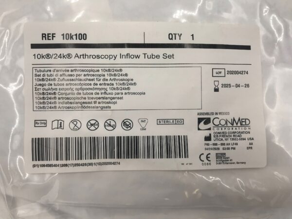 ConMed 10k100 Arthroscopy Inflow Tube Set 10k/24 – GB TECH USA
