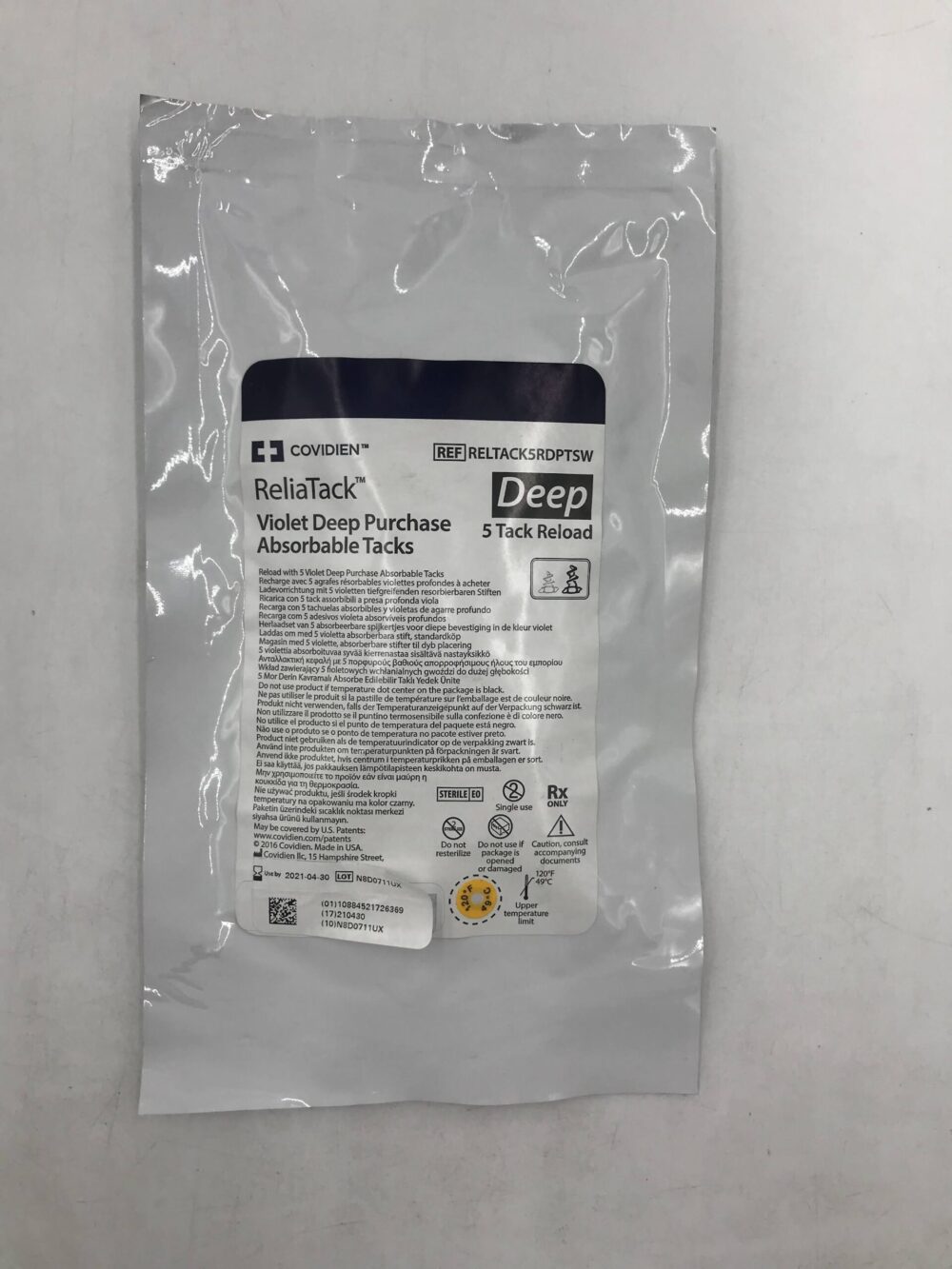 Covidien RELTACK5RDPTSW ReliaTack Violet Deep Purchase Absorbable Tacks ...