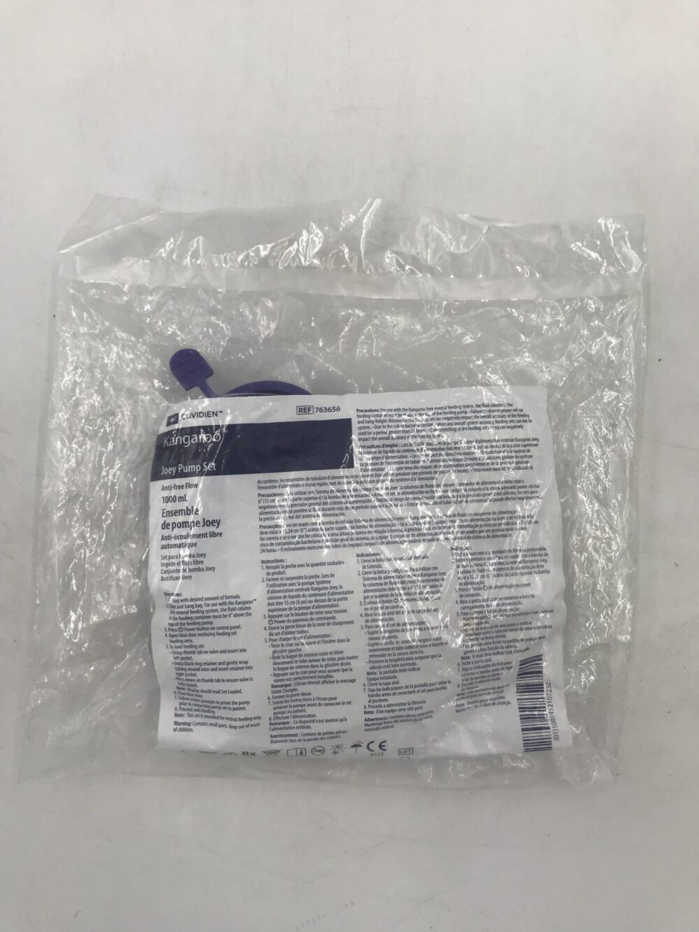Covidien 763656 Kangaroo Joey Pump Set Anti-Free Flow 1000mL (X) - GB ...
