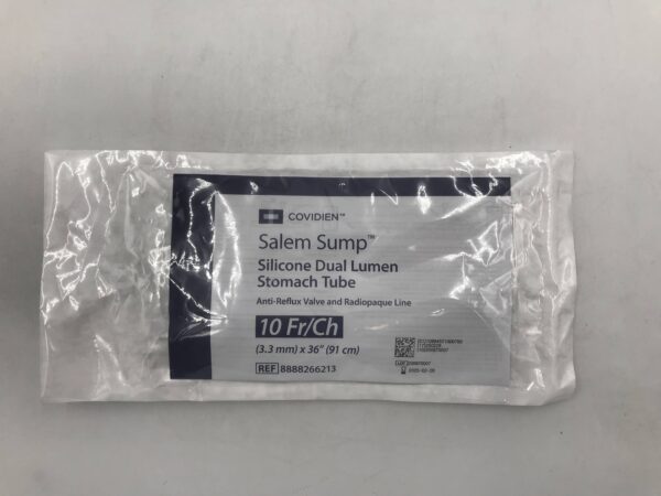 Covidien 8888266213 Salem Sump Silicone Dual Lumen Stomach Tube 10 Fr ...