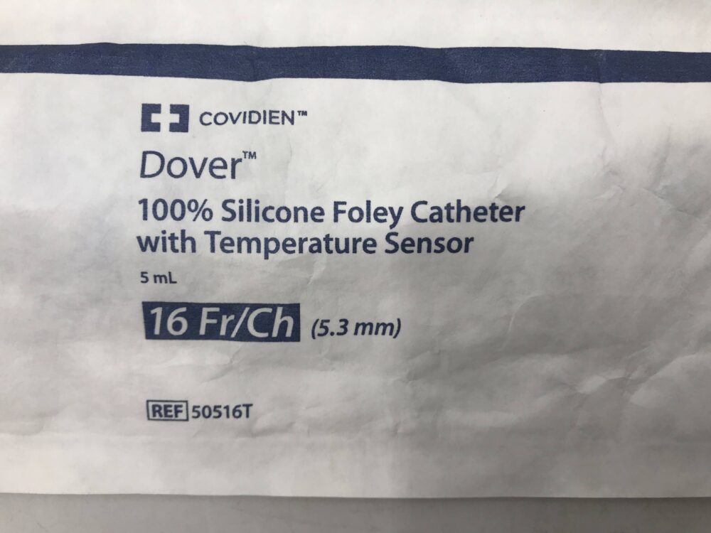 Covidien 50516T Dover 100% Silicone Foley Catheter with Temperature ...