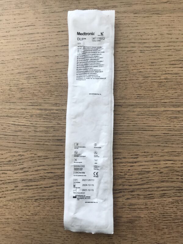 MEDTRONIC 77012 DLP One-Piece Pediatric Prterial Cannula 12F - GB TECH USA