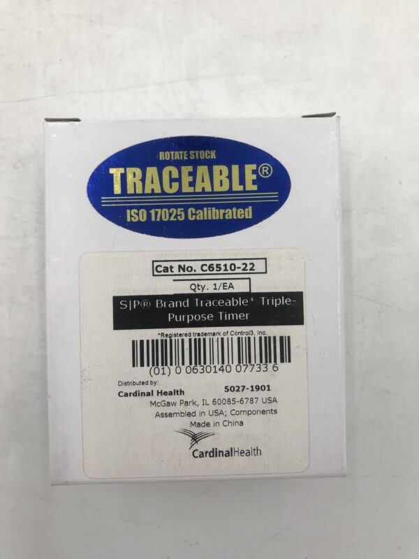 Cardinal Health C6510-22 Brand Traceable Triple Purpose Timer - GB TECH USA
