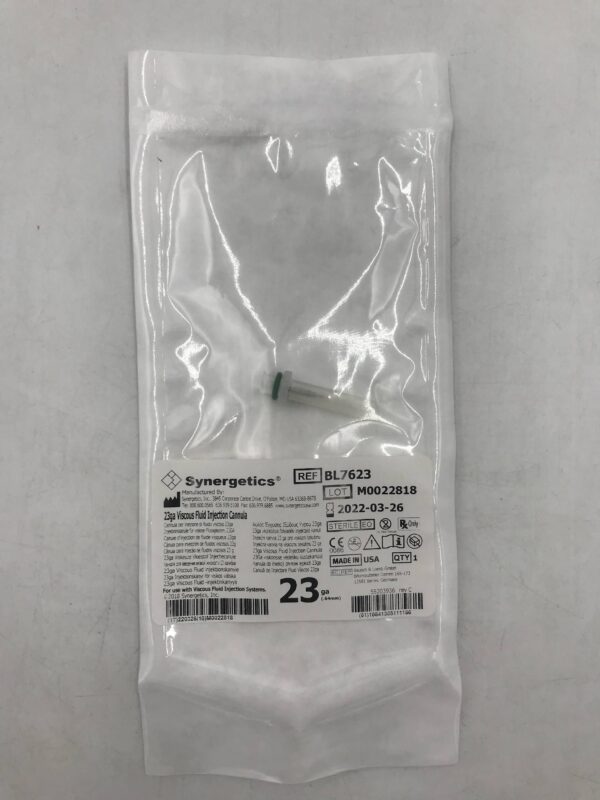 Synergetics BL7623 Viscous Fluid Injection Cannula 23Ga (X) - GB TECH USA