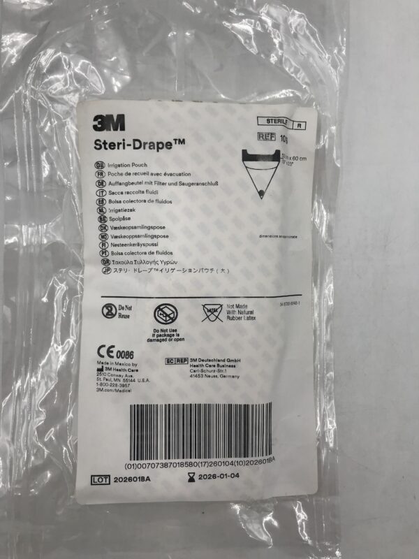 3M 1016 Steri-Drape Irrigation Pouch 50mm x 60cm (19″ x 23″) - GB TECH USA