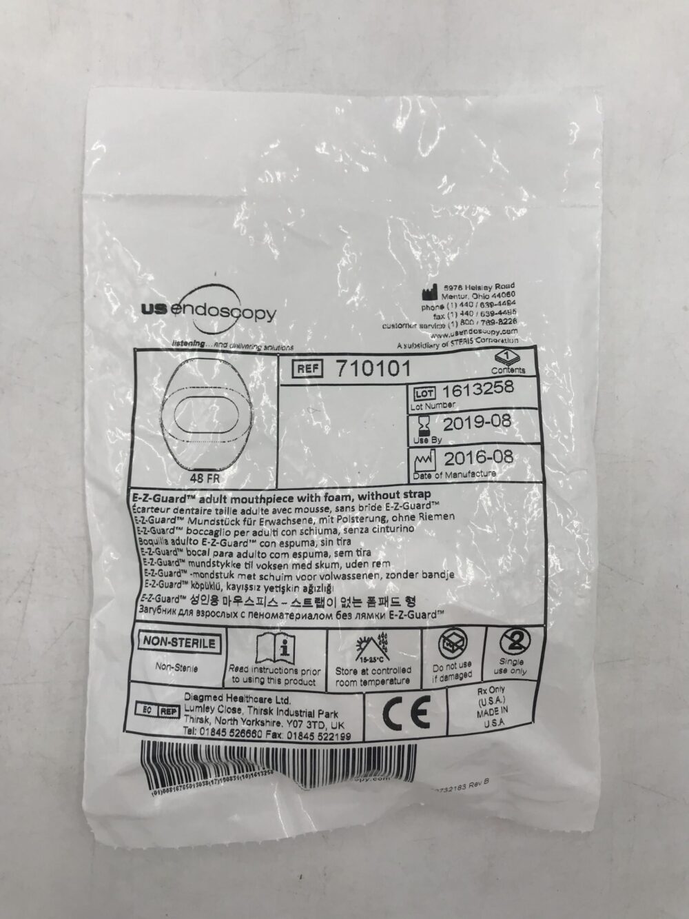 US Endoscopy 710101 E-Z-Guard Adult Mouthpiece with Foam without Strap ...