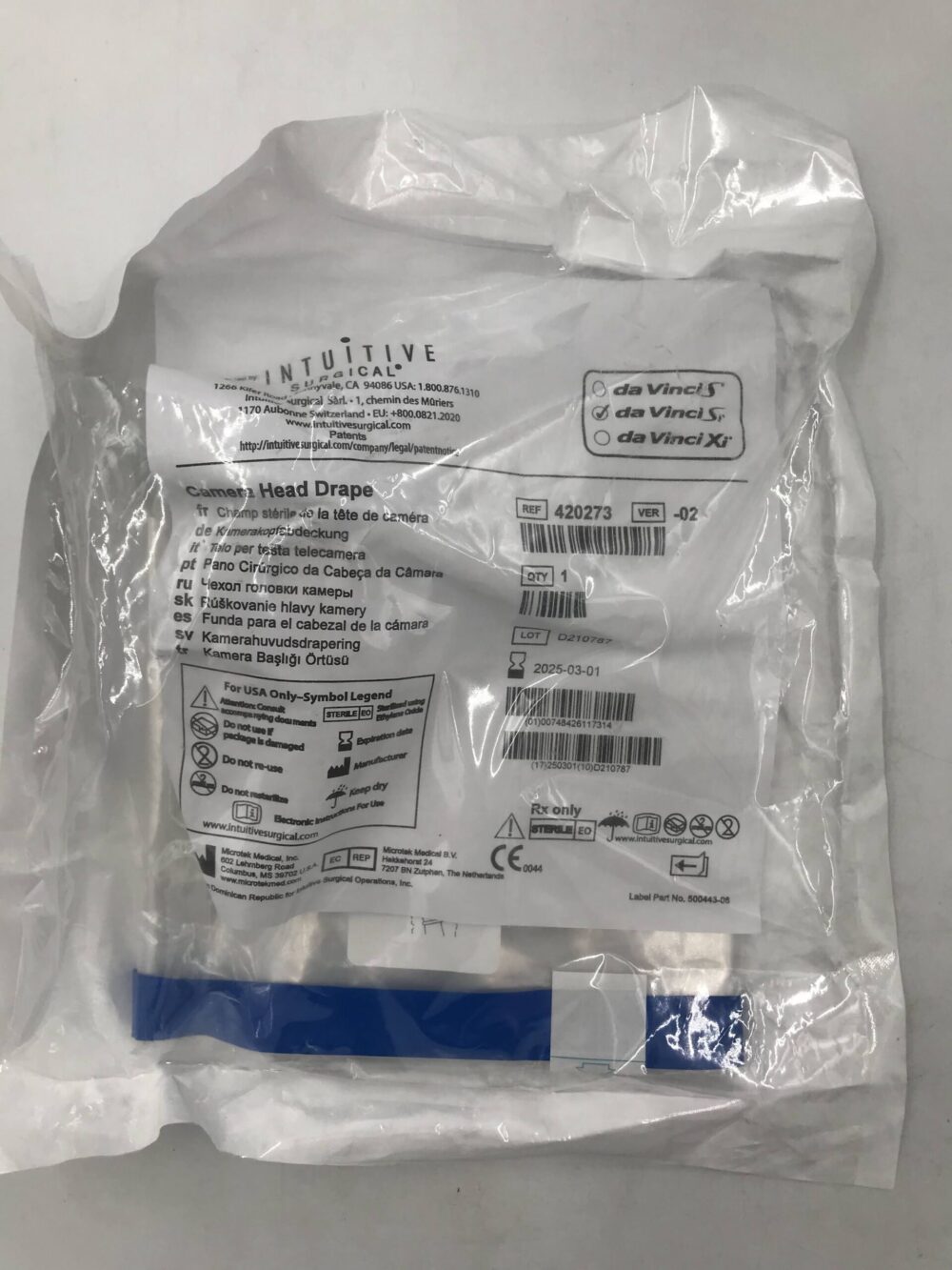 Intuitive 420273 Da vinci Si Camera Head Drape - GB TECH USA