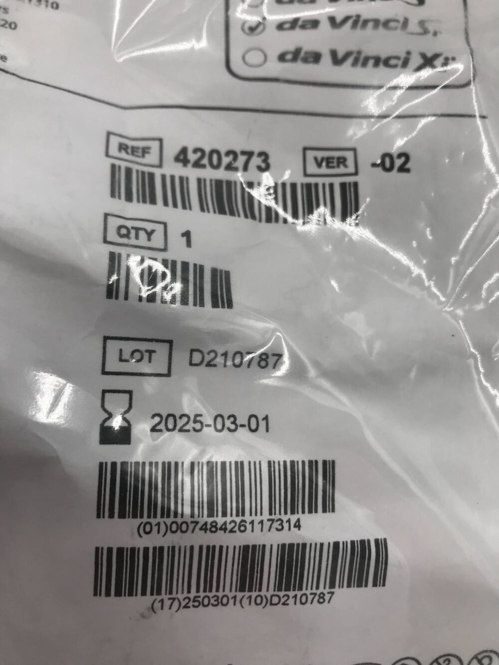 Intuitive 420273 Da vinci Si Camera Head Drape - GB TECH USA