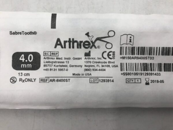 Arthrex AR-8400ST Sabre Tooth 4.0mm (X) - GB TECH USA