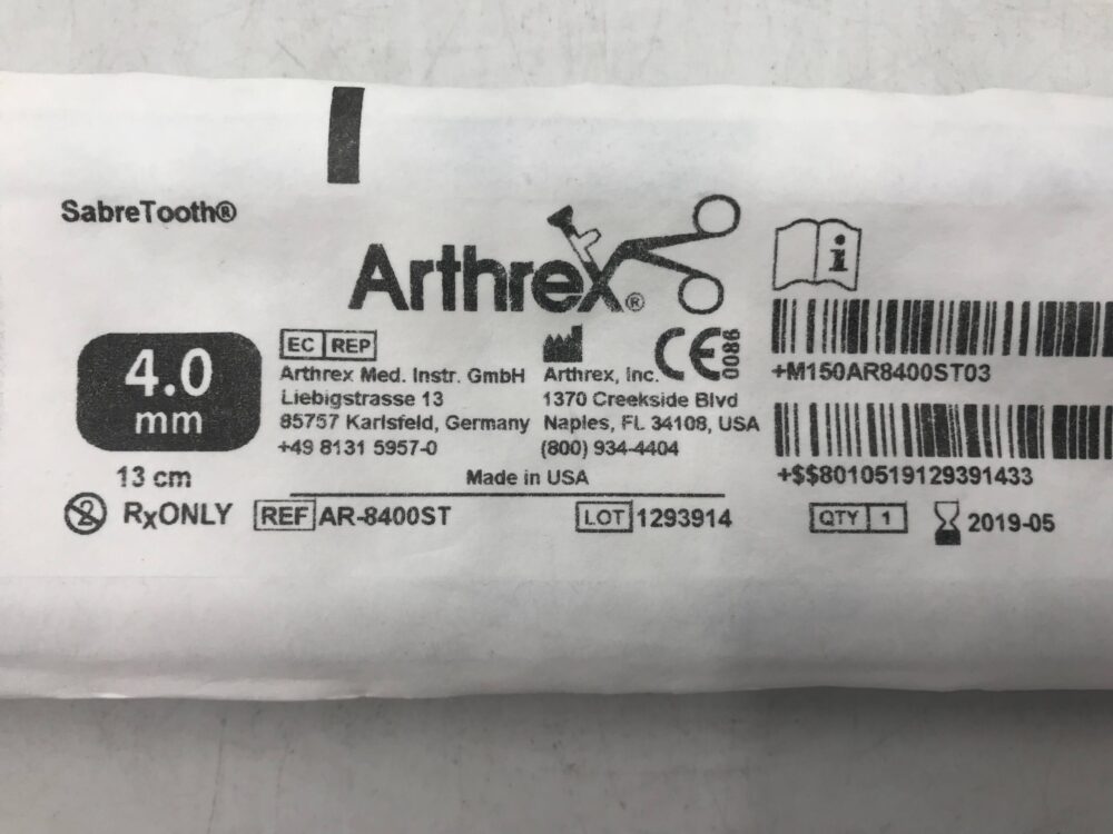 Arthrex AR-8400ST Sabre Tooth 4.0mm (X) - GB TECH USA