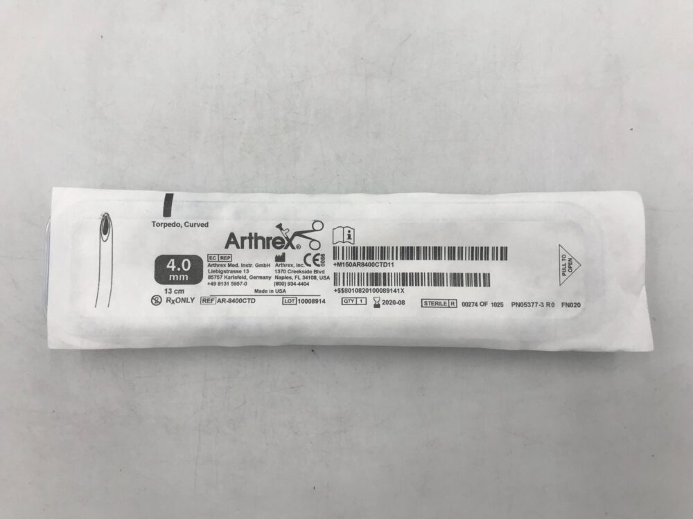 Arthrex AR-8400CTD Torpedo Curved 4.0mm (X) - GB TECH USA