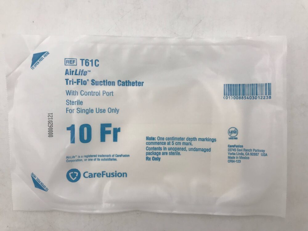 CareFusion T61C AirLife Tri-Flo Suction Catheter with Control Port 10Fr - GB TECH USA