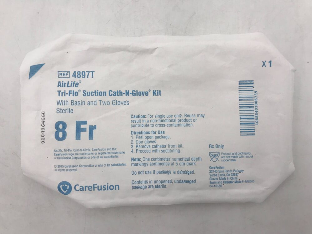 Carefusion 4897T AirLife Tri-Flo Suction Cath-N-Glove Kit 8Fr - GB TECH USA