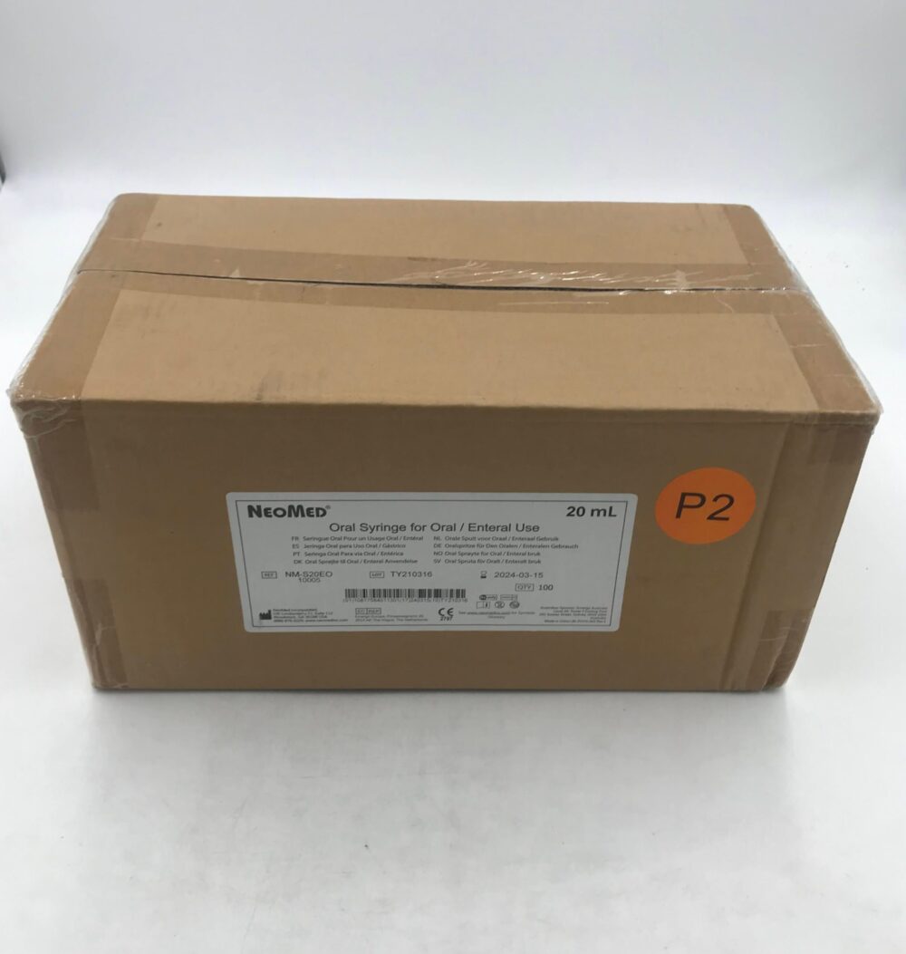 NEOMED NM-S20EO Oral Syringe For Oral/Enteral Use, 20mL (100/Case)(X ...
