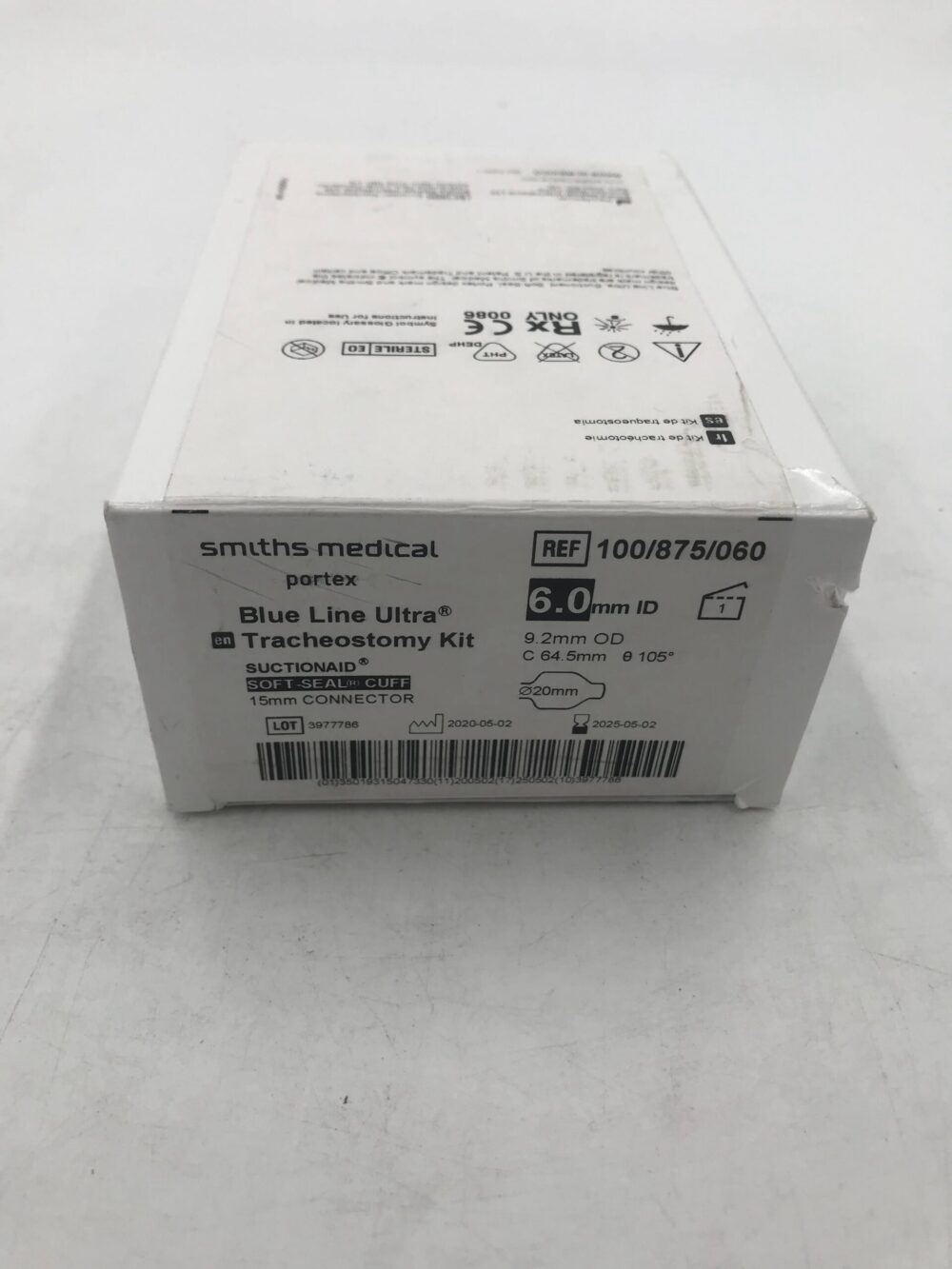 SMITHS MEDICAL 100/875/060 Portex Tracheostomy Kit Suctionaid Soft Seal ...