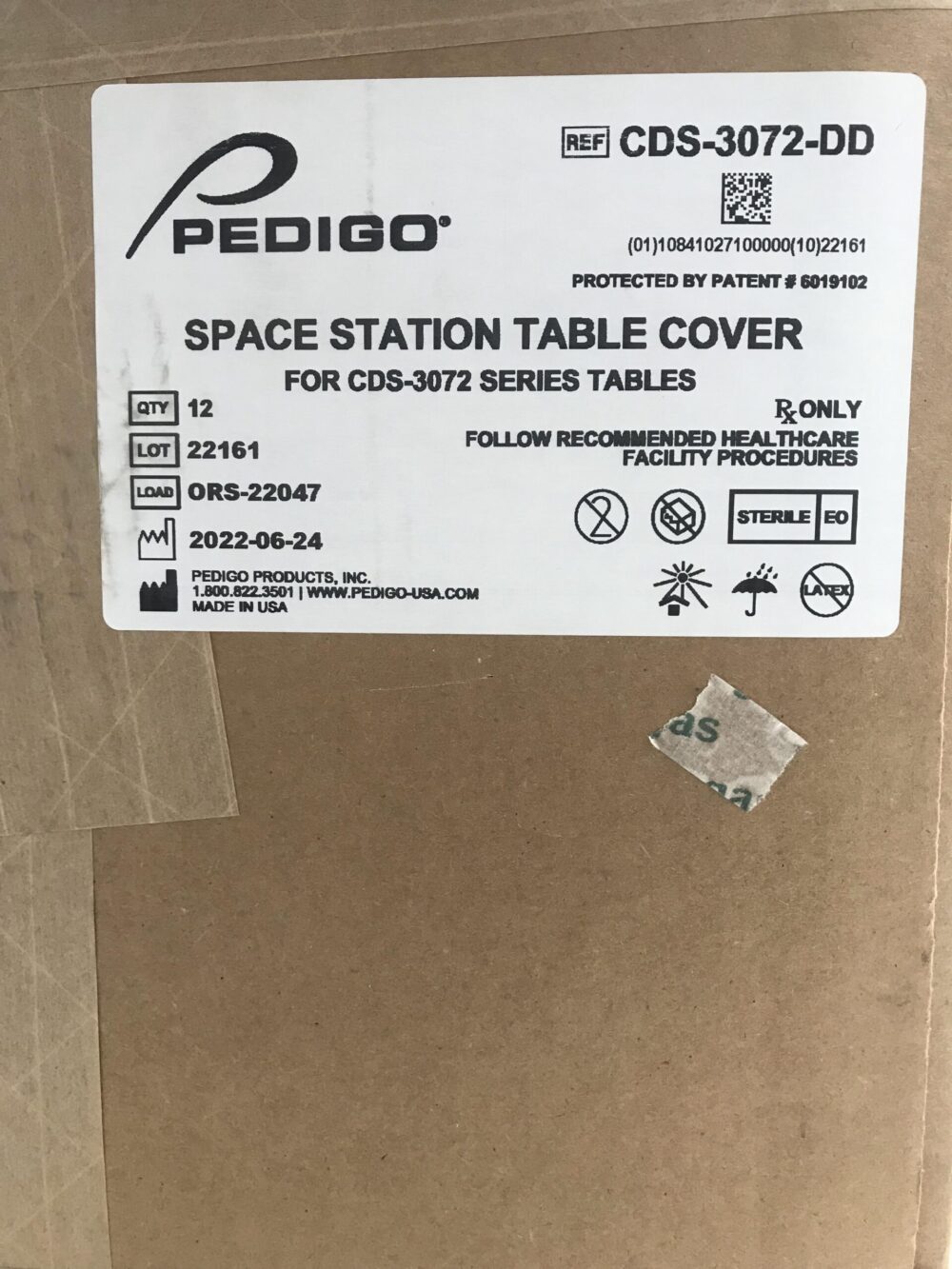 PEDIGO CDS-3072-DD Space Station Table Cover (12/Case) - GB TECH USA