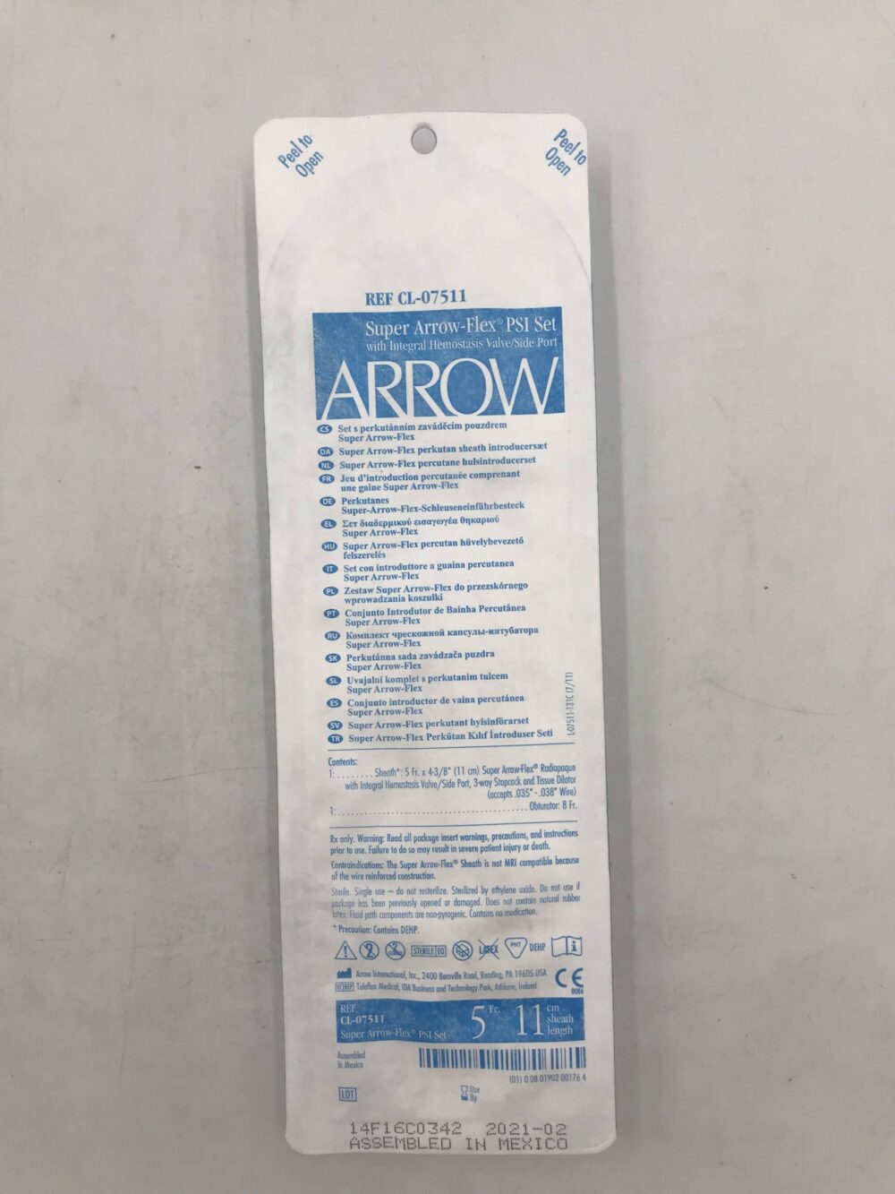 ARROW CL-07511 Super Arrow-Flex PSI Set 5F x 11cm(X) - GB TECH USA