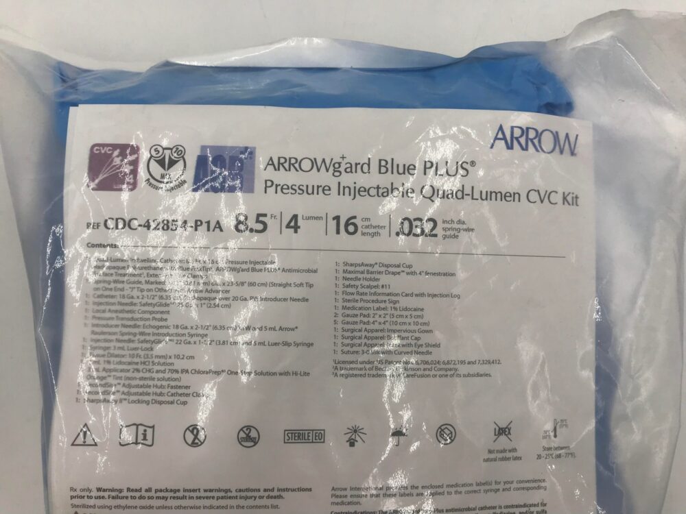 ARROW CDC-42854-P1A AGB ARROWgard Blue PLUS Pressure Injectable Quad ...