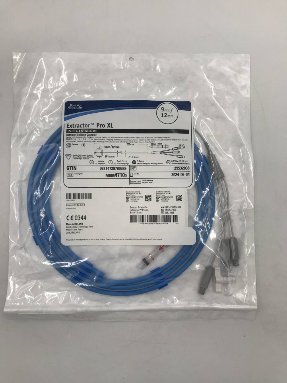 BOSTON SCIENTIFIC 4710 Extractor Pro XL Injects Above Retrieval Balloon ...