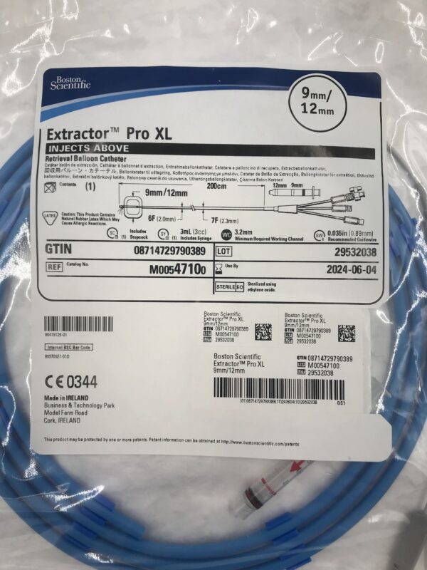 BOSTON SCIENTIFIC 4710 Extractor Pro XL Injects Above Retrieval Balloon ...