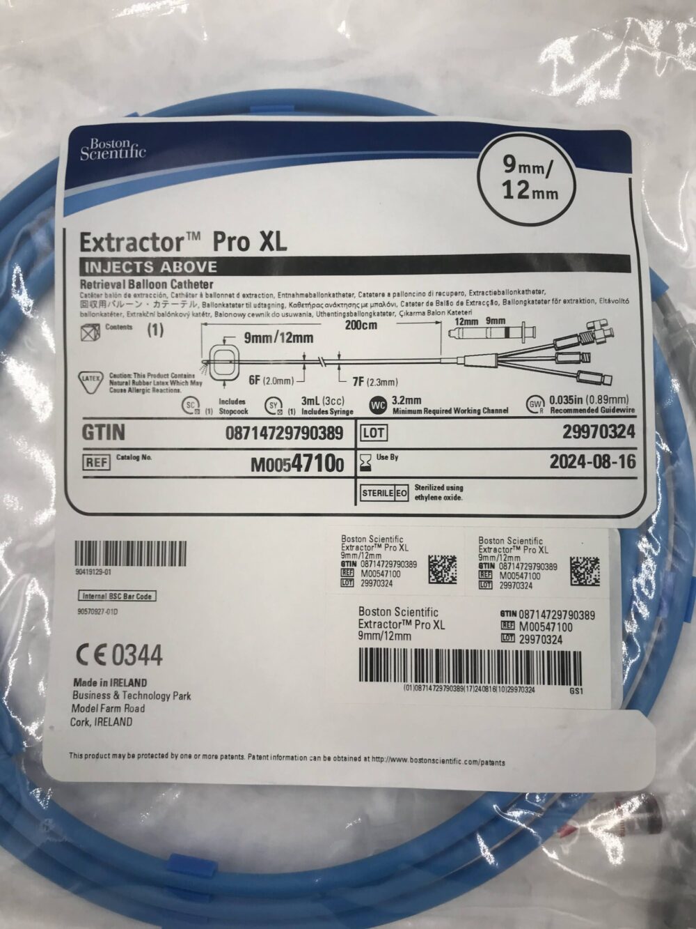 BOSTON SCIENTIFIC 4710 Extractor Pro XL Injects Above Retrieval Balloon ...