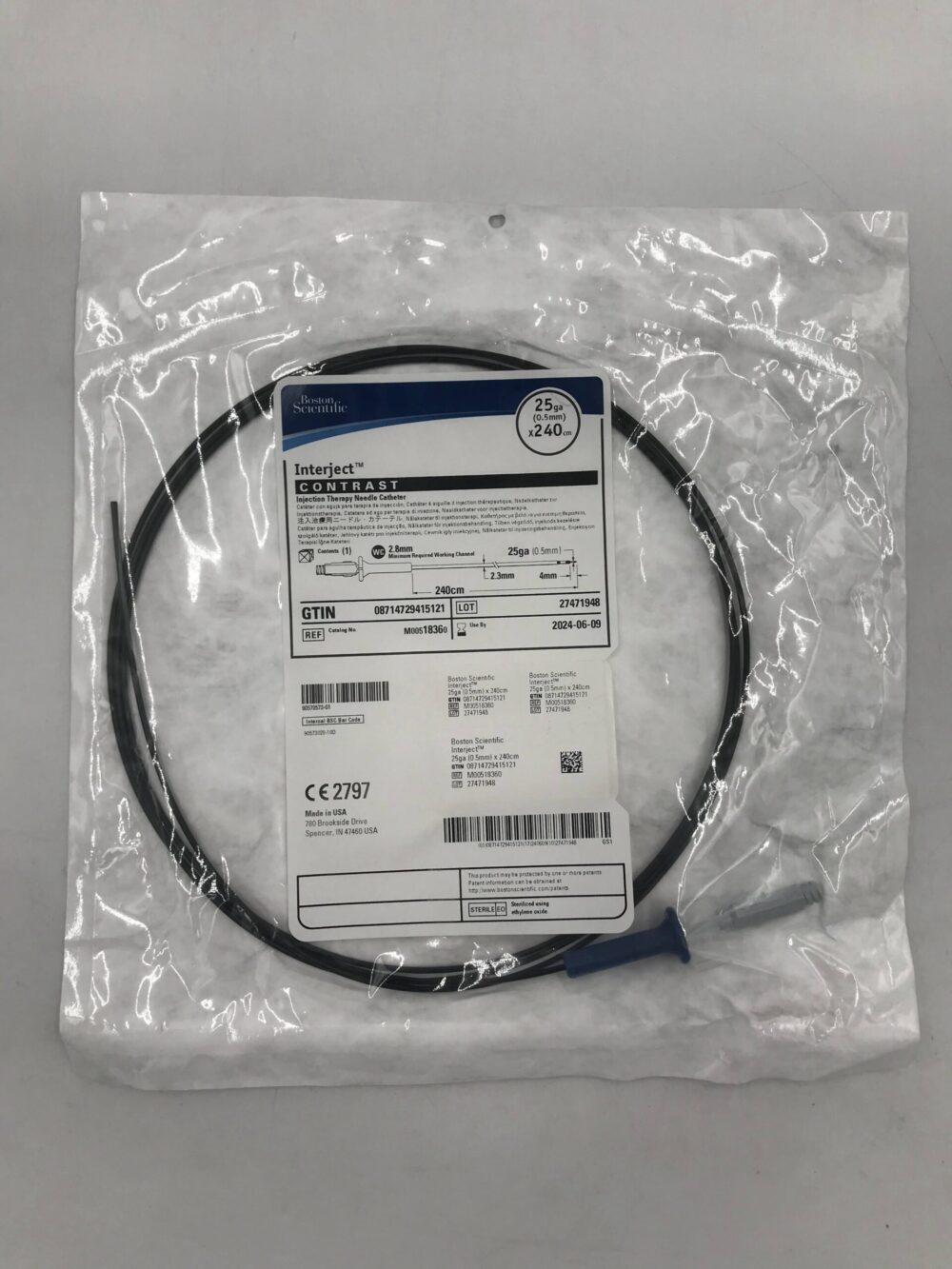 BOSTON SCIENTIFIC 1836 Interject Contrast Injection Therapy Needle ...