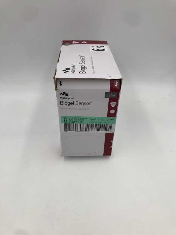 Molnlycke 30665 Biogel Sensor Natural Rubber Latex Surgical Gloves Size ...