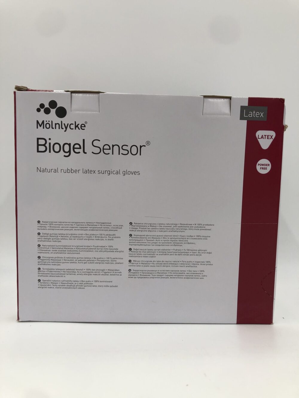 Molnlycke 30665 Biogel Sensor Natural Rubber Latex Surgical Gloves Size ...