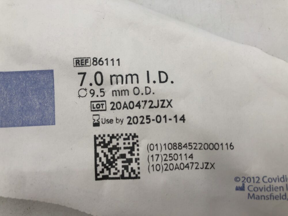 Covidien 86111 Shiley Hi-Lo Oral/Nasal Tracheal Tube Cuffed Murphy Eye ...