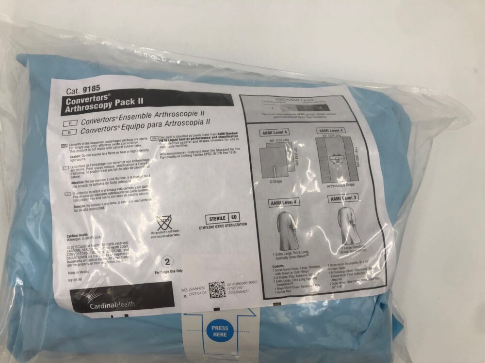 CardinalHealth 9185 Covertor Arthroscopy Pack II (U-Drape, Arthroscopy ...