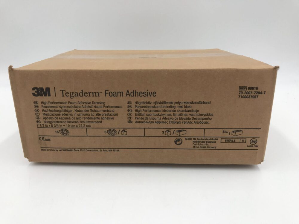 3M 90616 Tegaderm Foam Adhesive High Performance Foam Adhesive Dressing ...
