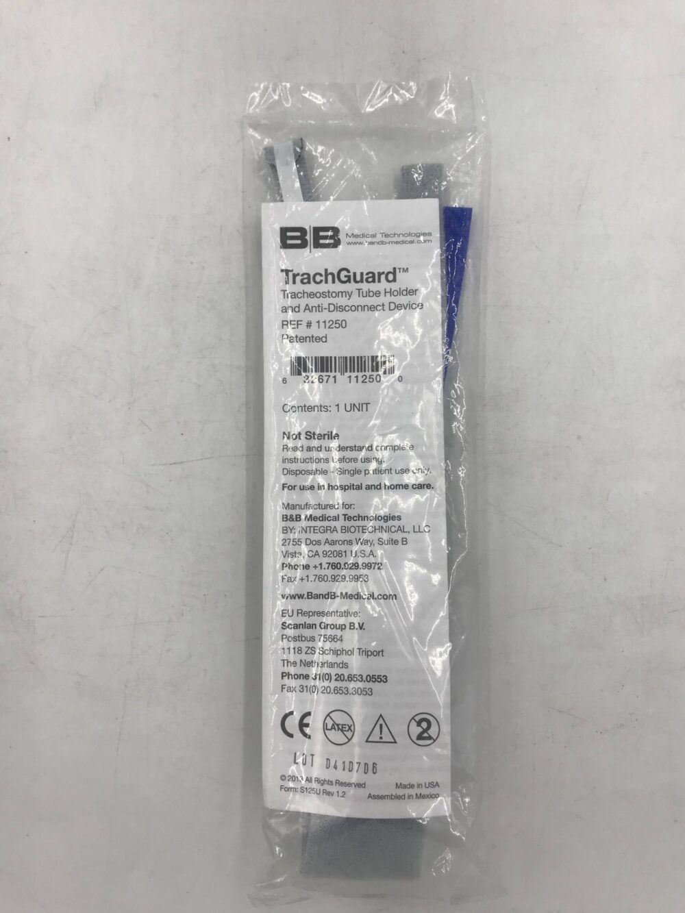 B&B Medical 11250 TrachGuard Tracheostomy Tube Holder and Anti ...