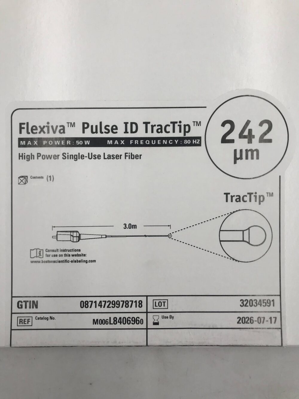 Boston Scientific L840696 Flexiva Pulse ID TracTip Max Power 50W Max ...