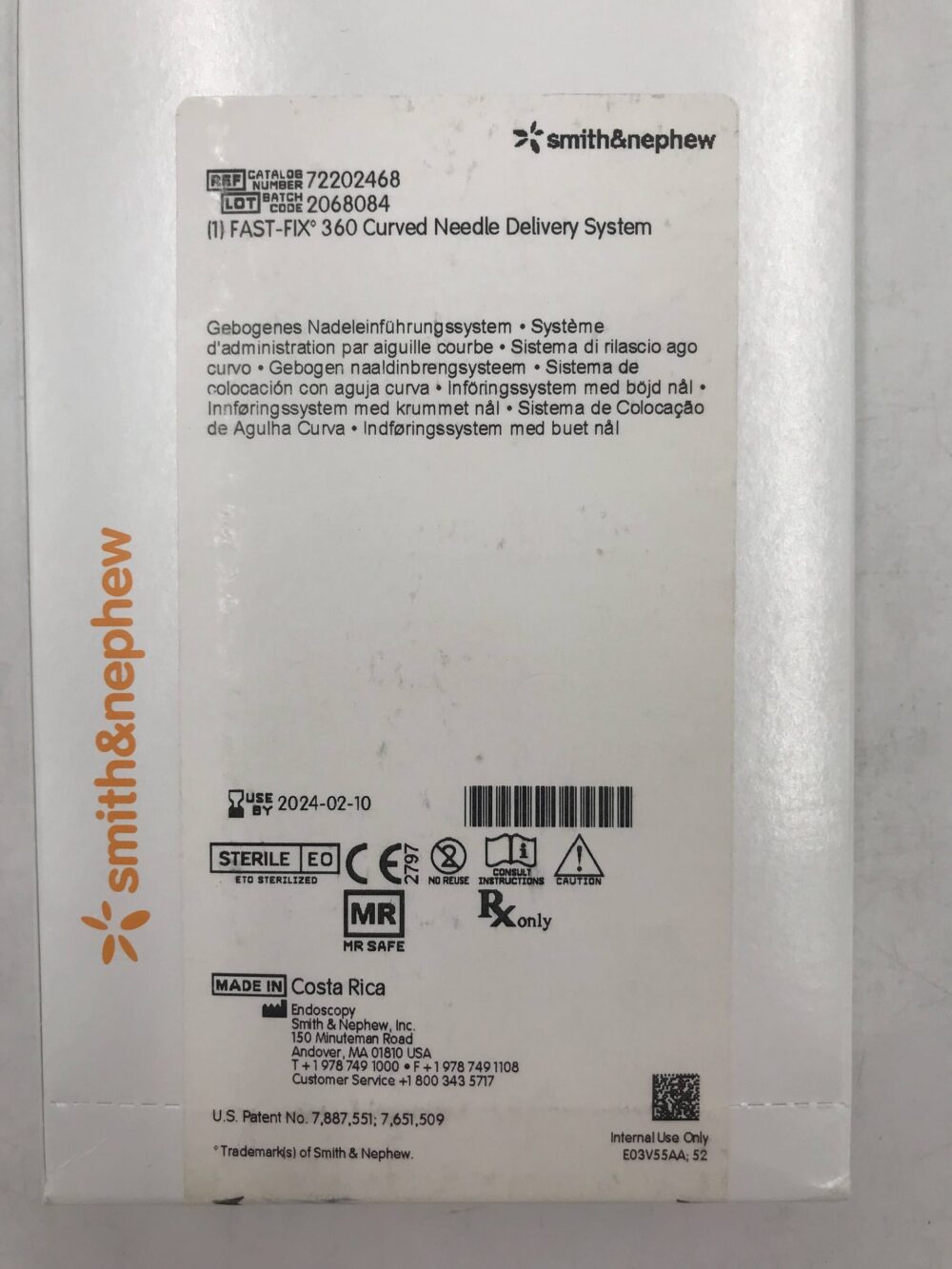 Smith&Nephew 72202468 Fast-Fix 360 Curved Needle Delivery System (X ...
