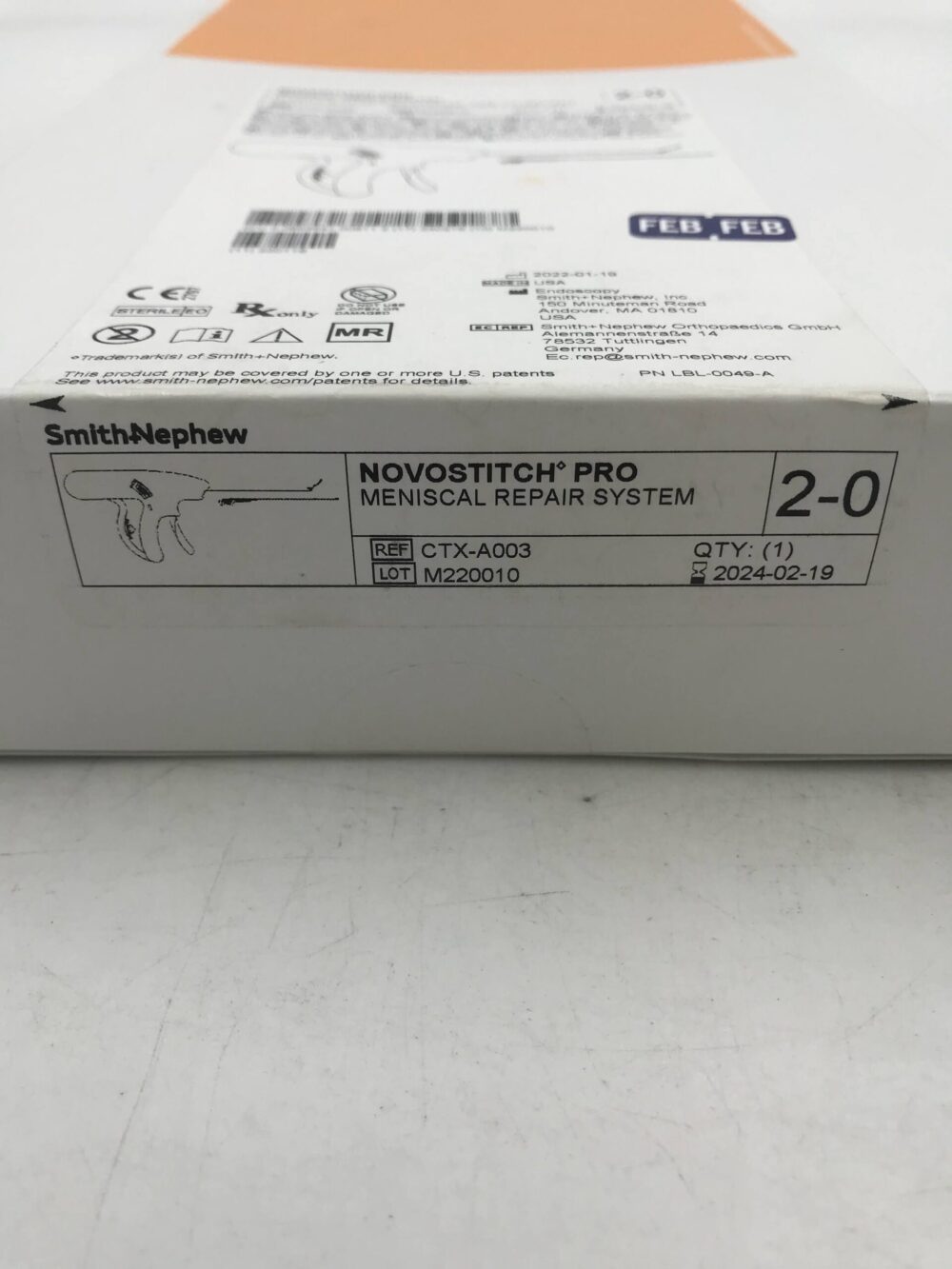 Smith&Nephew CTX-A003 Novostitch Pro Meniscal Repair System 2-0 (X) - GB TECH USA
