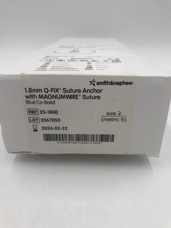Smith&Nephew 25-1800 1.8mm Q-Fix Suture Anchor Size 2 (metric 5) (X ...