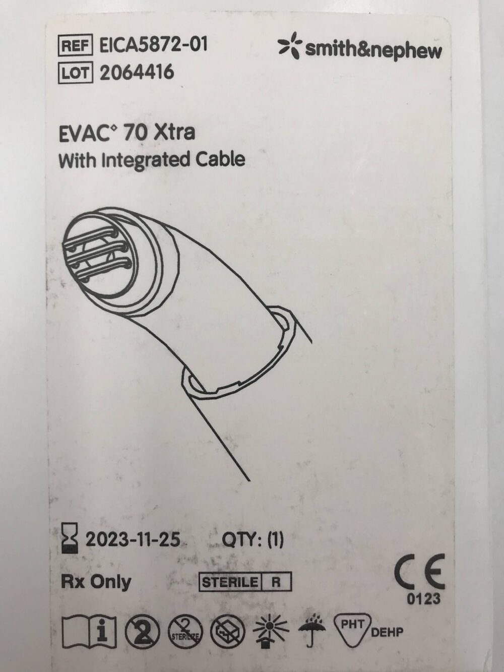 Smith&Nephew EICA5872-01 EVAC 70 Xtra with Integrated Cable (X) - GB ...