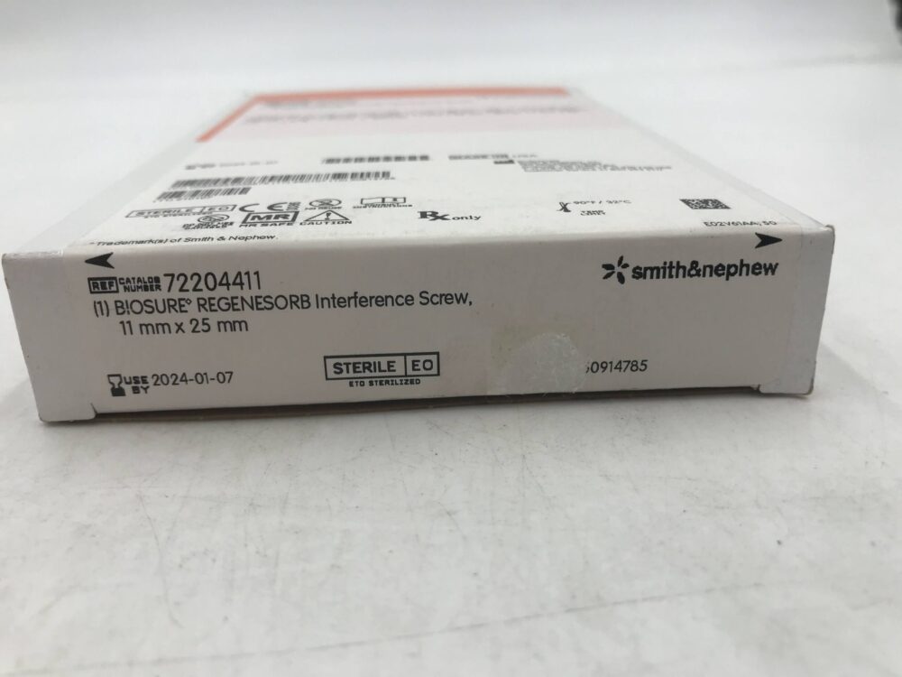Smith&Nephew 72204411 Biosure Regenesorb Interference Screw 11mm x 25mm ...