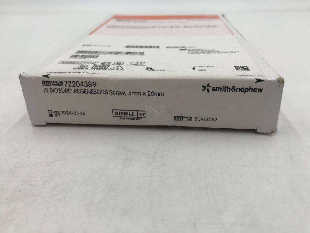 Smith&Nephew 72204389 Biosure Regenesorb Screw 5mm x 20mm (X) - GB TECH USA