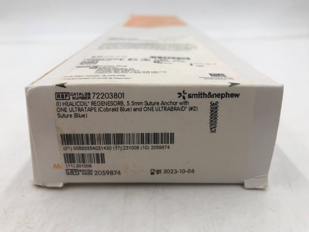 Smith&Nephew 72203801 Healicoil Regenesorb 5.5mm Suture Anchor (X) - GB ...