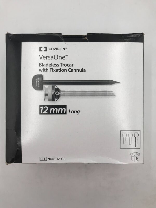 Covidien NONB12LGF VersaOne Bladeless Trocar with Fixation Cannula 12mm ...
