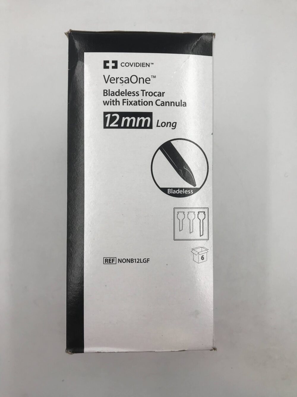 Covidien NONB12LGF VersaOne Bladeless Trocar with Fixation Cannula 12mm ...