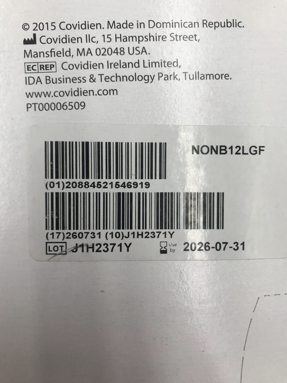 Covidien NONB12LGF VersaOne Bladeless Trocar with Fixation Cannula 12mm ...