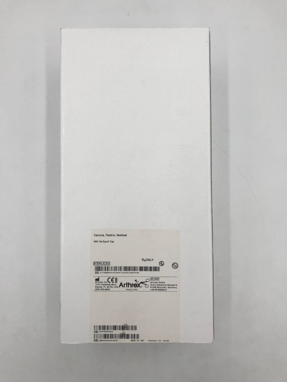 Arthrex AR-6530N Cannula Twist-In Notched 8.25mm ID x 7cm (5/Box) (X ...