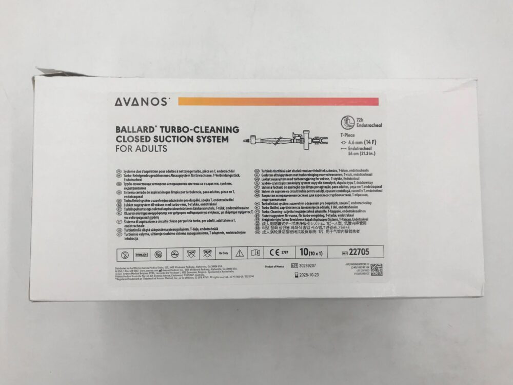 AVANOS 22705 Ballard Turbo-Cleaning Closed Suction System, Adults ...