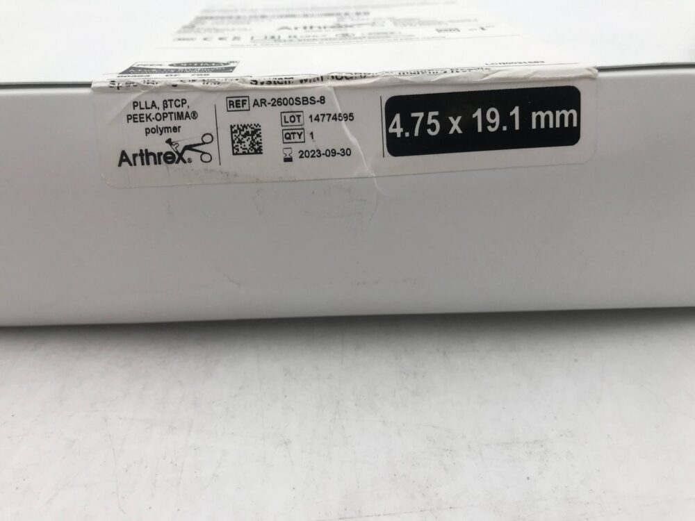 Arthrex AR-2600SBS-8 SpeedBridge Implant System with Scorpion-Multifire ...