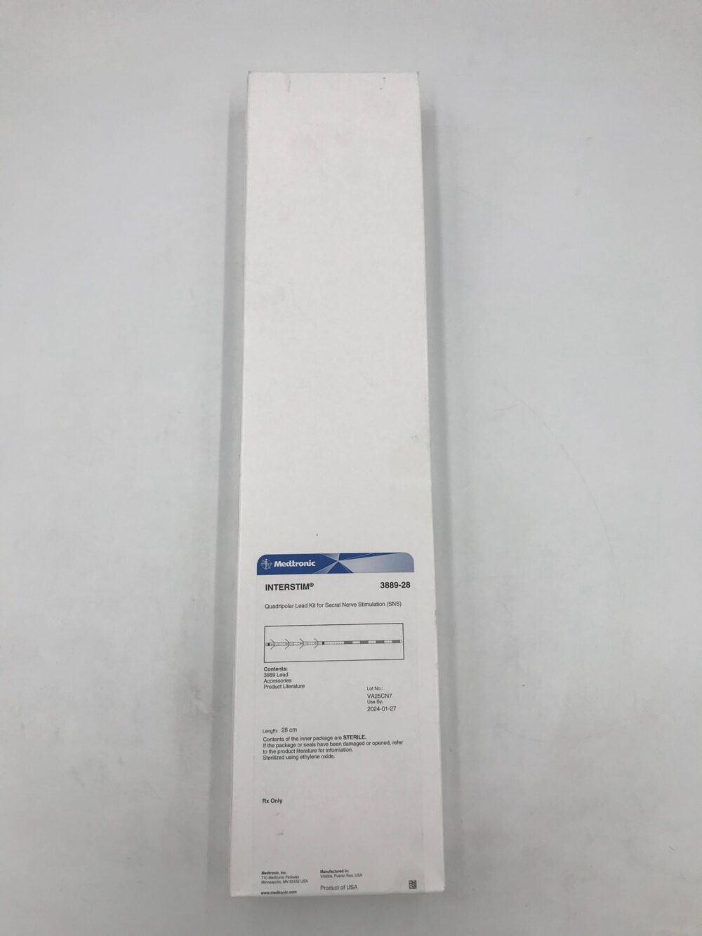 MEDTRONIC 3889-28 Interstim Quadripolar Lead Kit For Sacral Nerve ...