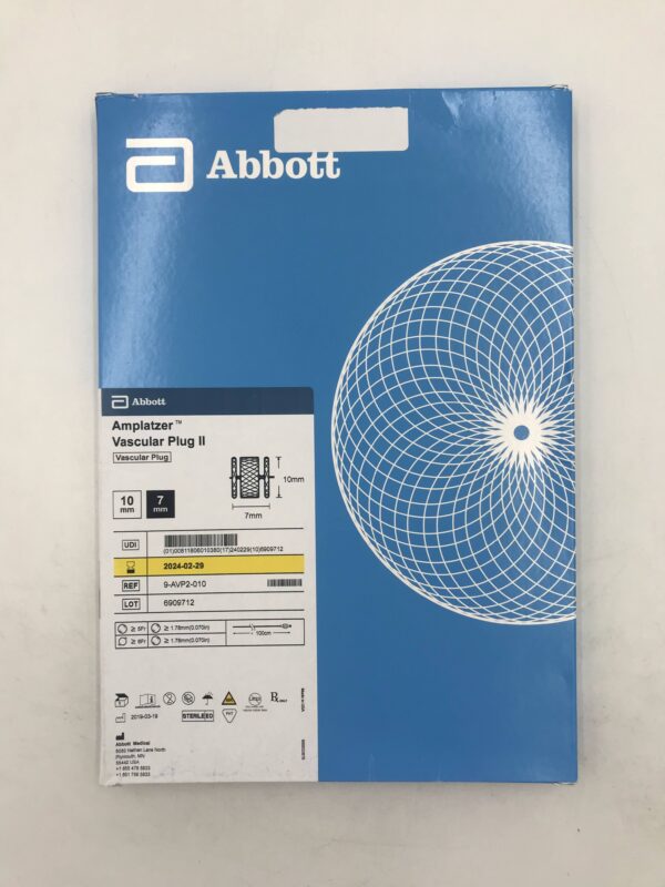 ABBOTT 9-AVP2-010 Amplatzer Vascular Plug II 10mm x 7mm(X) – GB TECH USA